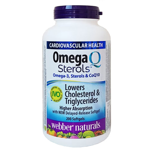 WEBBER NATURALS - 加拿大 Omega 3, Sterols & CoQ10 奥米加3 & 植物甾醇 & 辅酶Q10軟膠囊 ...